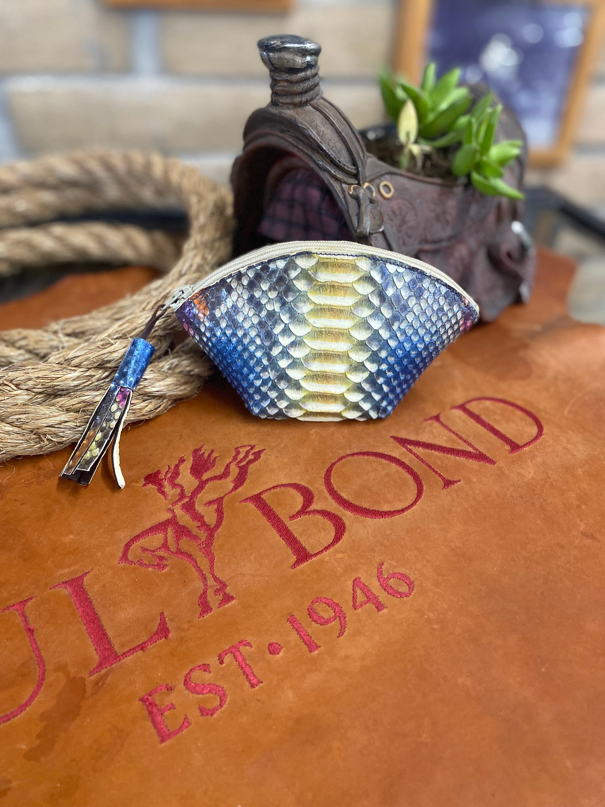 Multi Color Python Coin Purse